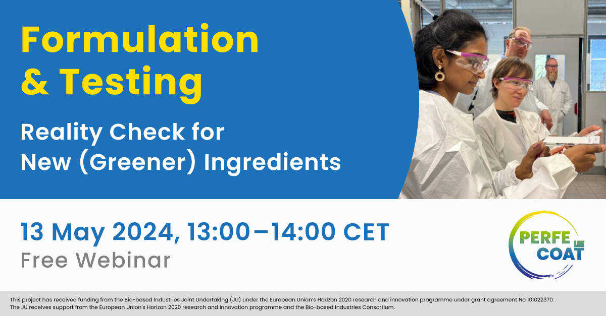 PERFECOAT Webinar “Formulation and Testing – Reality Check for New ...